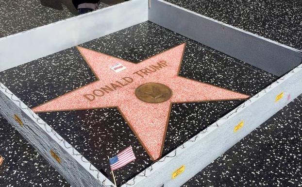 Destrozan la estrella de Trump | Las Provincias