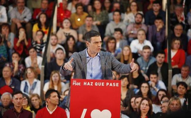 Horario del mitin del PSOE en Valencia: Pedro Sánchez en el Parque ...